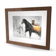 Begin Home Decor C1FM1620MMBS3S 16 x 20 in. Abstract Herd of Horses ...