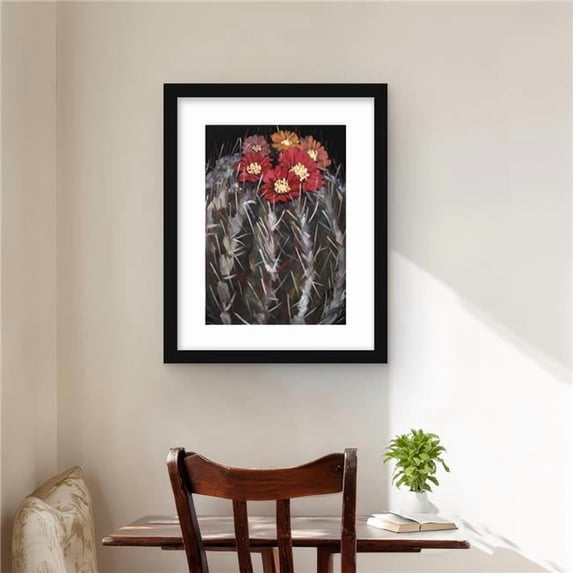 Begin Home Decor C1FM1620P84V5X 16 x 20 in. Mammillaria Cactus in Bloom ...