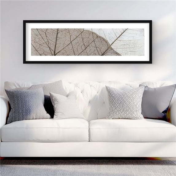 Begin Home Decor C1FM16482EVQPR 16 x 48 in. Translucent Dried Leaves ...