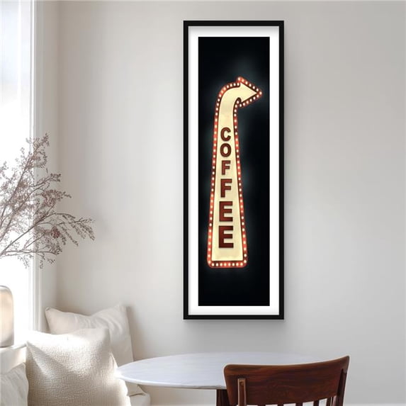 Begin Home Decor C1FM164868D0AE 16 x 48 in. Coffee Man Cave Yellow ...