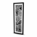 Begin Home Decor C1FM1648FH3PBI 16 x 48 in. Grayscale Roses - Gray ...