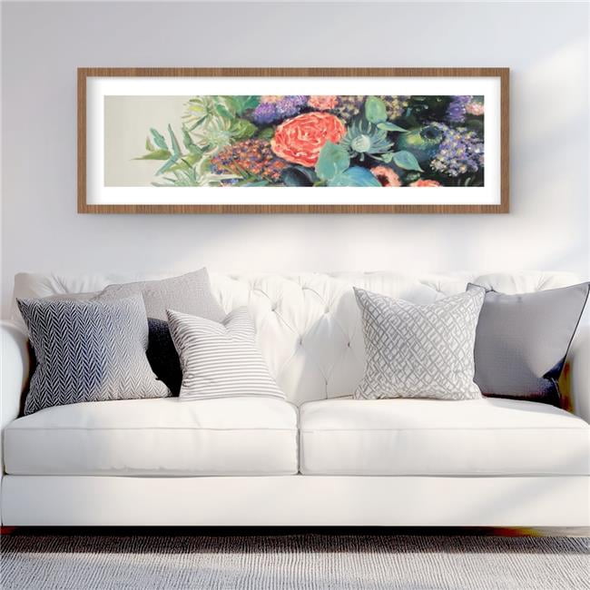 Begin Home Decor C1FM1648L42CA3 16 x 48 in. Flowers Melody - Leaves ...