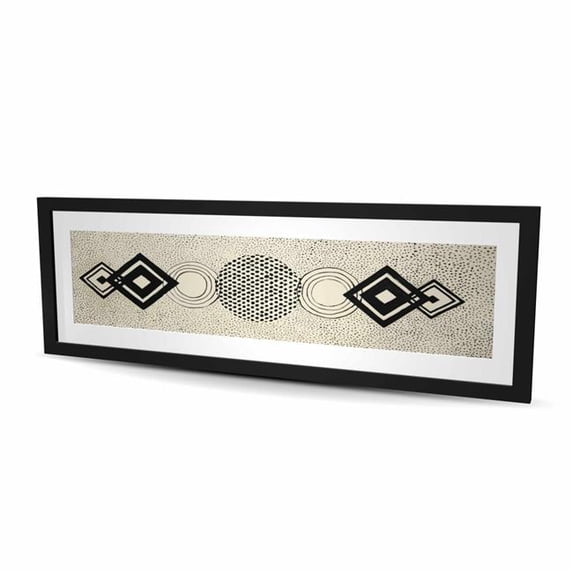 Begin Home Decor C1FM1648O4WC3V 16 x 48 in. Dotted Shapes - Patterns ...