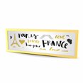 Begin Home Decor C1FM1648TMR76B 16 x 48 in. Bonjour La France - Typo ...