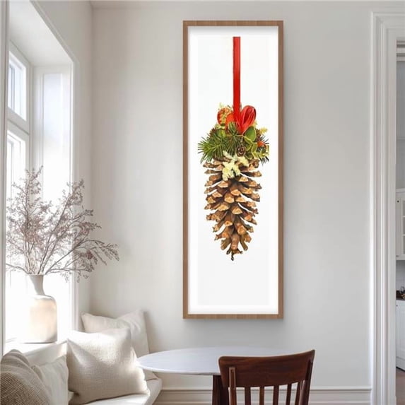 Begin Home Decor C1FM20606ZXR3Z 20 x 60 in. Christmas Pine Cone - Trees ...