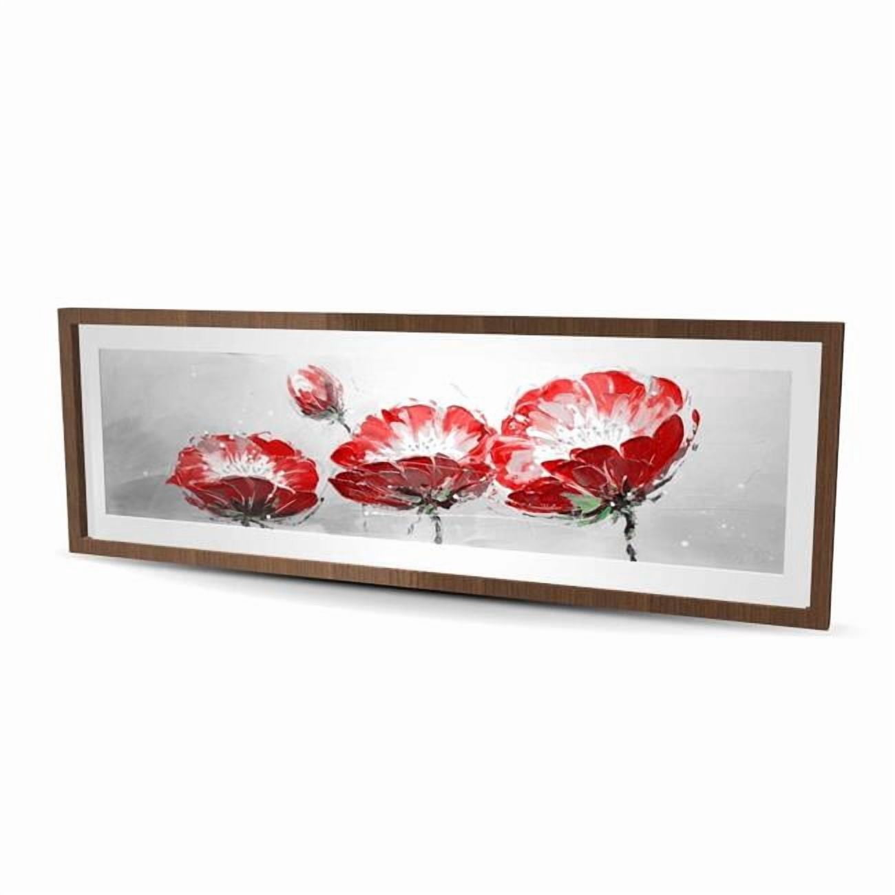 Begin Home Decor C1FM206078Q0XO 20 x 60 in. Wild Flowers on Gray ...