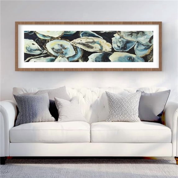 Begin Home Decor C1FM2060AIMD82 20 x 60 in. Oyster Shells - Blue Marine ...