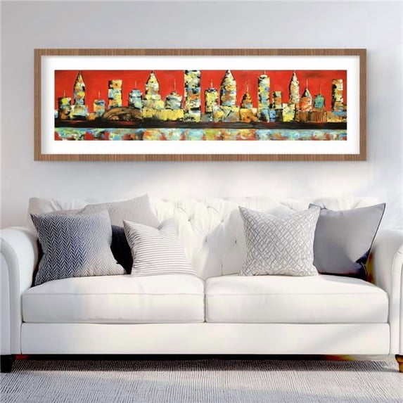 Begin Home Decor C1FM2060T5WJTE 20 x 60 in. View of Red City - Office ...