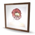 Begin Home Decor C1FM2424014B9Q 24 x 24 in. Lady with Flowers in Her ...