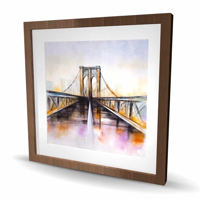 Begin Home Decor C1FM242407PA74 24 x 24 in. Colorful Brooklyn Bridge ...