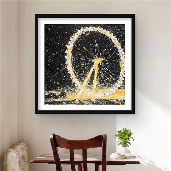 Begin Home Decor C1FM24245ALC07 24 x 24 in. Abstract London Eye ...
