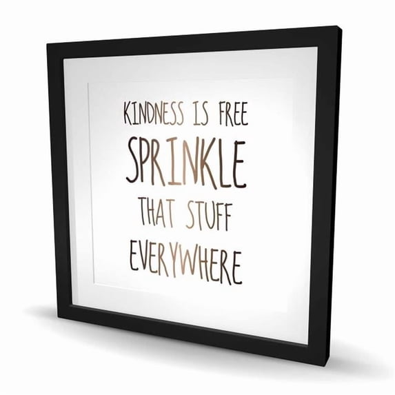 Begin Home Decor C1FM2424J2IOA4 24 x 24 in. Kindness Is Free Sprinkles ...
