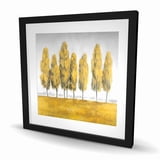 Begin Home Decor C1FM2424LRO3DT 24 x 24 in. Abstract Yellow Trees ...