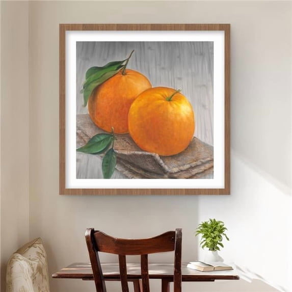 Begin Home Decor C1FM2424PMF4WZ 24 x 24 in. Two Oranges - Gastronomy ...