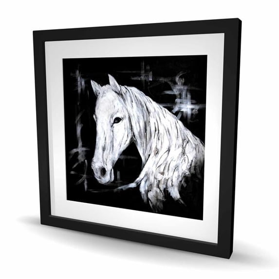 Begin Home Decor C1FM2424URUNR6 24 x 24 in. Abstract Horse Profile View ...