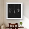 Begin Home Decor C1FM2424Z4HF26 24 x 24 in. Mistletoe Leaves Monochrome ...