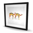 Begin Home Decor C1FM2424Z568DH 24 x 24 in. Abstract Dromedaries ...