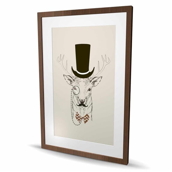 Begin Home Decor C1FM24362RQU63 24 x 36 in. Aristocrat Roe Deer - Man ...