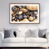 Begin Home Decor C1FM243638NUEQ 24 x 36 in. Small Pebbles - Brown Hygge ...