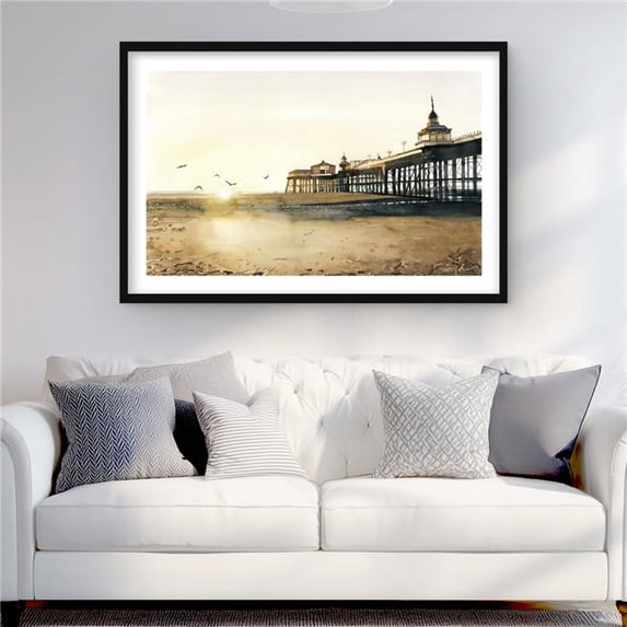 Begin Home Decor C1FM24364FMZFC 24 x 36 in. Sunset At the Beach ...