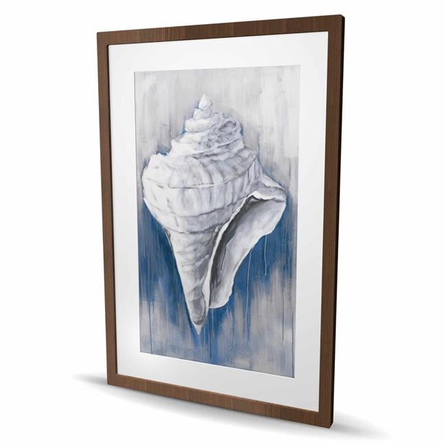 Begin Home Decor C1FM24364LCUVK 24 x 36 in. Blue Conical Shell ...