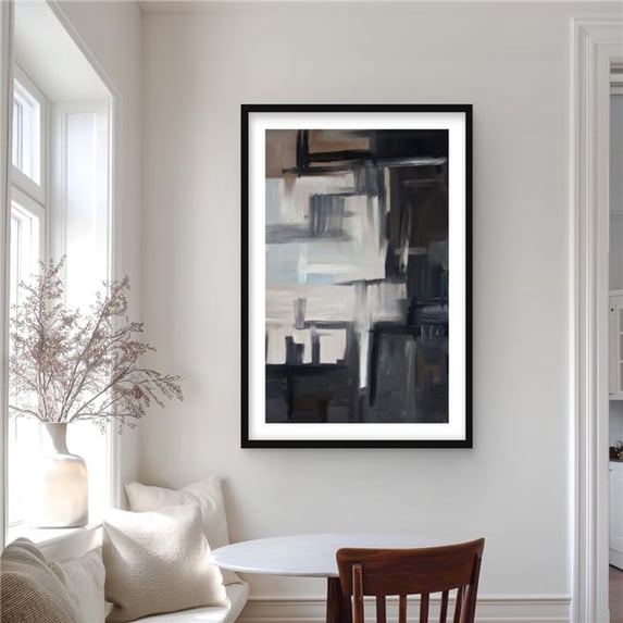 Begin Home Decor C1FM2436C33B6P 24 x 36 in. Subtil - Abstract Gray ...