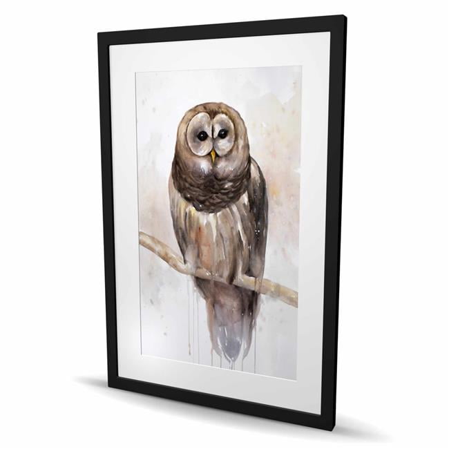 Begin Home Decor C1FM2436C3NZ1D 24 x 36 in. Barred Owl Bedroom Brown ...
