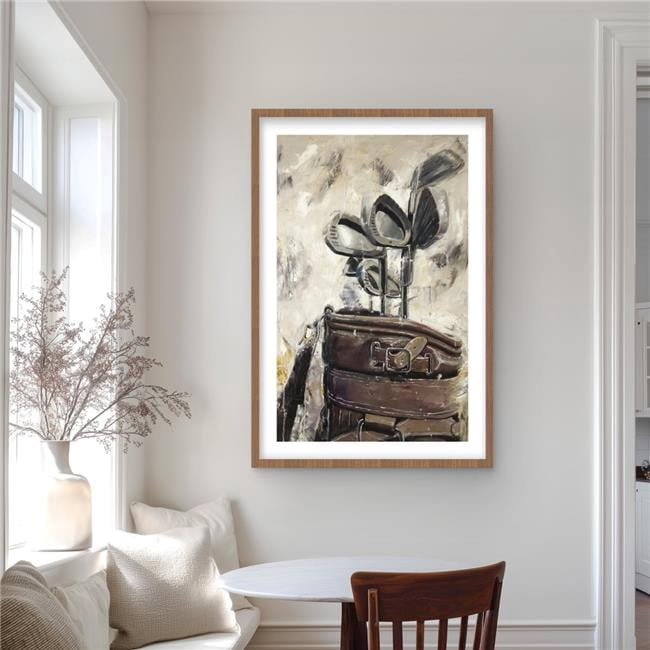 Begin Home Decor C1FM2436CJS9Q8 24 x 36 in. Vintage Sticks & Golf Bag ...