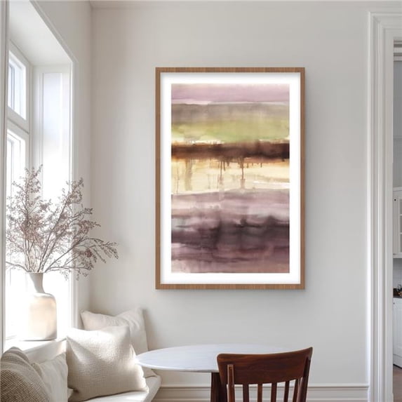 Begin Home Decor C1FM2436DMCIY8 24 x 36 in. Stripes - Brown Shapes ...