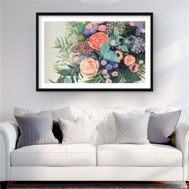 Begin Home Decor C1FM2436FQSWWN 24 x 36 in. Flowers Melody ...