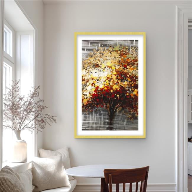 Begin Home Decor C1FM2436GSP7E0 24 x 36 in. Abstract Tree by Fall ...