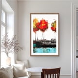Begin Home Decor C1FM2436KUK519 24 x 36 in. Modern Style Trees ...