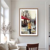 Begin Home Decor C1FM2436M9G545 24 x 36 in. Woman Walking in Paris ...