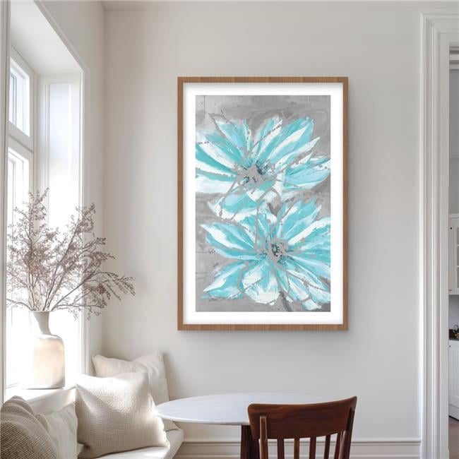 Begin Home Decor C1FM2436NTVRTL 24 x 36 in. Two Little Abstract Blue ...