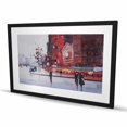 Begin Home Decor C1FM2436OJDKKI 24 x 36 in. Black & Red Street Scene ...