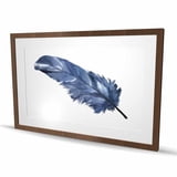Begin Home Decor C1FM2436VSWPTS 24 x 36 in. Blue Feather - Livingroom ...