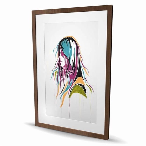 Begin Home Decor C1FM2436XX605X 24 x 36 in. Graffiti Street Art Woman ...