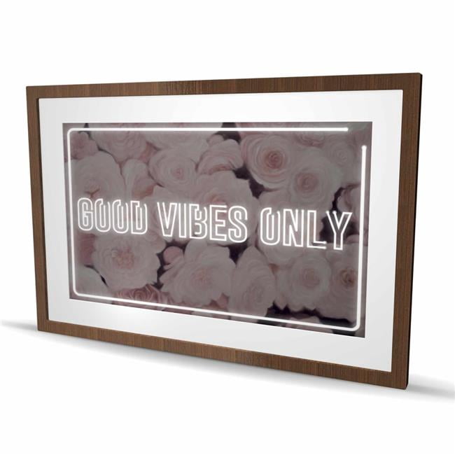 Begin Home Decor C1FM2436Y71I73 24 x 36 in. Good Vibes Only - Roses ...