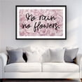Begin Home Decor C1FM2436YY2G6F 24 x 36 in. No Rain No Flowers - Framed ...