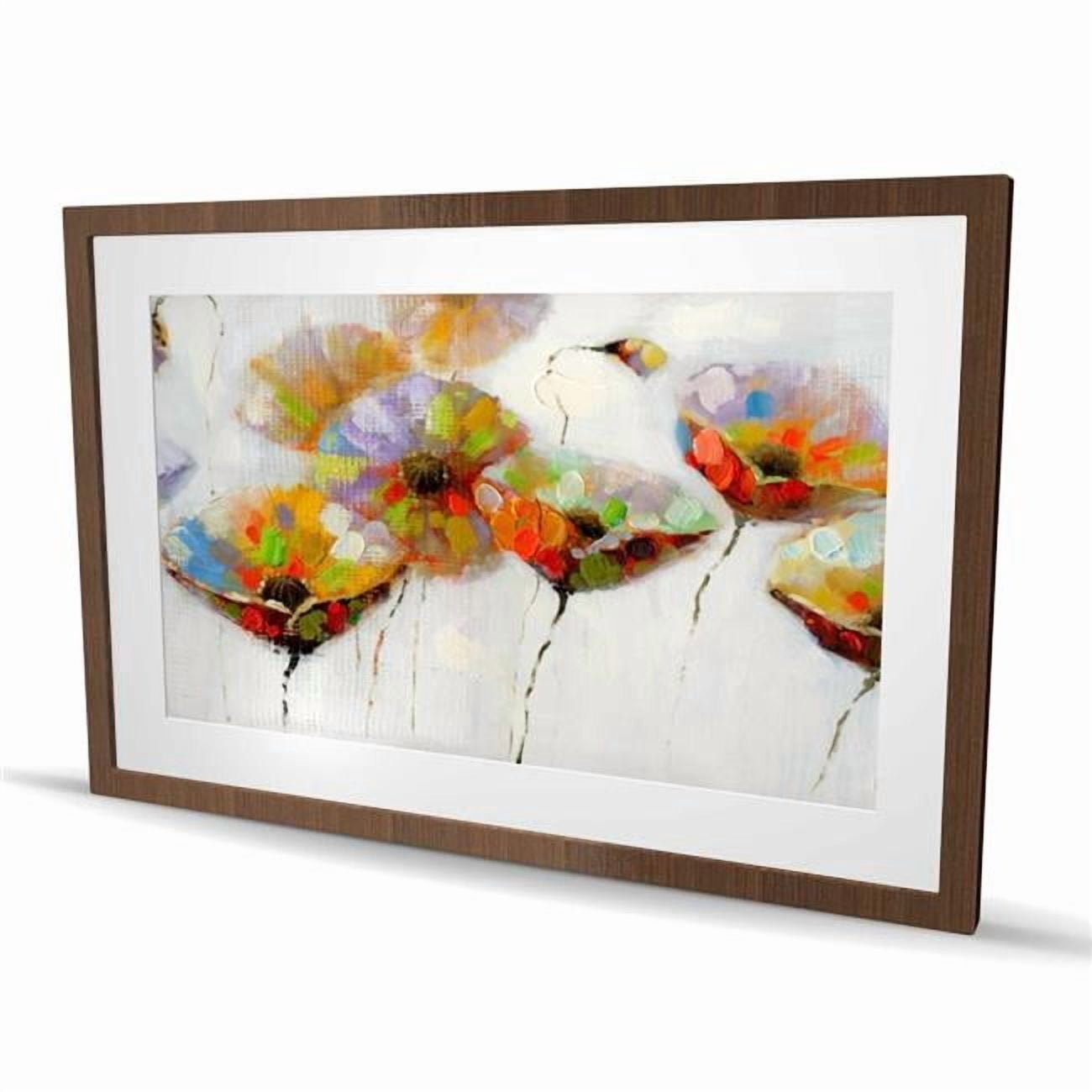 Begin Home Decor C1FM2436YYCZT0 24 x 36 in. Color Dotted Flowers ...