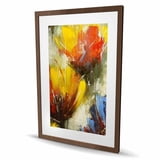 Begin Home Decor C1FM2436ZPWFRV 24 x 36 in. Texturized Yellow Flowers ...