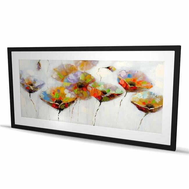 Begin Home Decor C1FM24480G5VJ6 24 x 48 in. Color Dotted Flowers ...