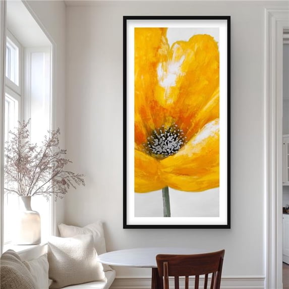 Begin Home Decor C1FM24482RRYCN 24 x 48 in. Beautiful Yellow Flower ...
