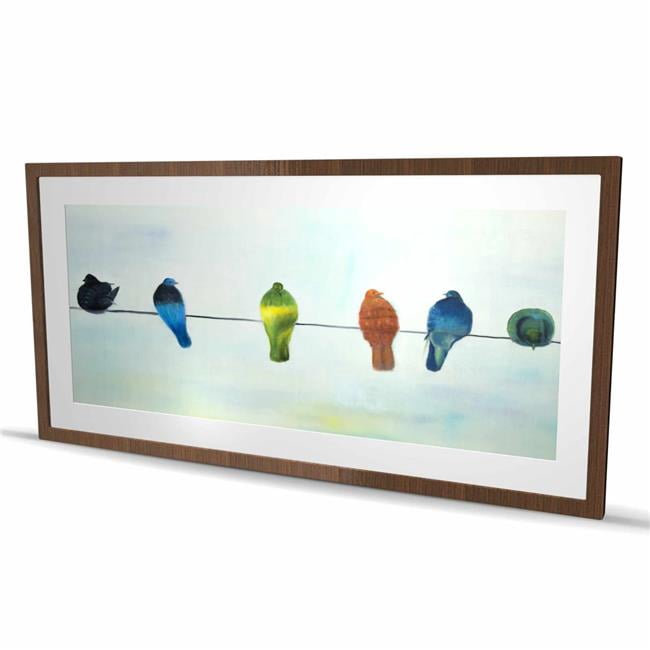 Begin Home Decor C1FM244861XH9W 24 x 48 in. Perched Abstract Birds ...
