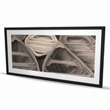 Begin Home Decor C1FM24486LFGSN 24 x 48 in. Sepia Canoes - Boat Beige ...