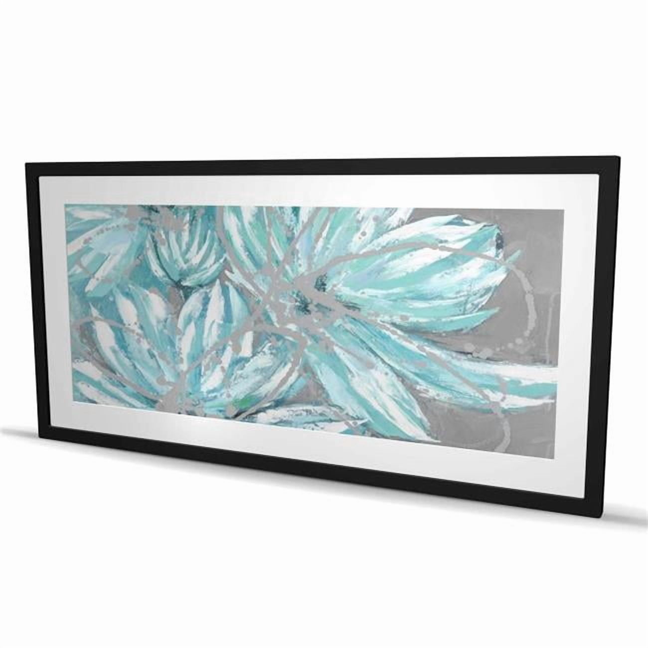 Begin Home Decor C1FM24487Z3ZHQ 24 x 48 in. Three Little Abstract Blue ...