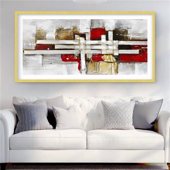 Begin Home Decor C1FM2448DG8K1G 24 x 48 in. Abstract Intertwining ...