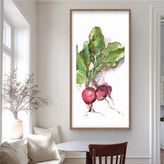 Begin Home Decor C1FM2448Z2IO3F 24 x 48 in. Watercolor Radish ...