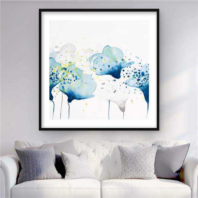 Begin Home Decor C1FM36360CGE0K 36 x 36 in. Dotted Paint Splash Flowers ...