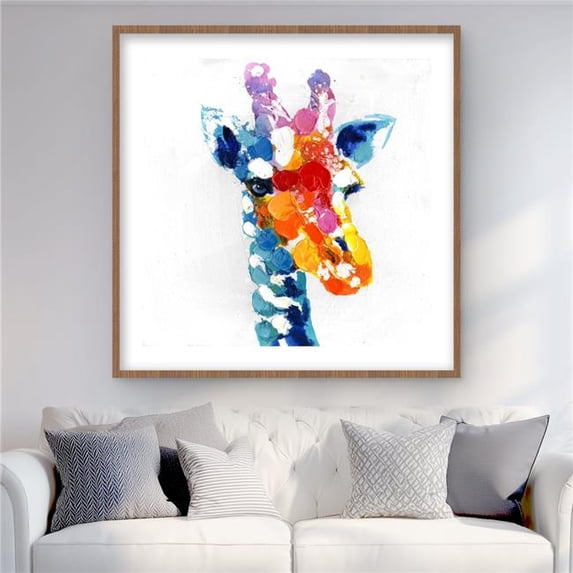 Begin Home Decor C1FM36363GYVFX 36 x 36 in. Color Spotted Abstract ...